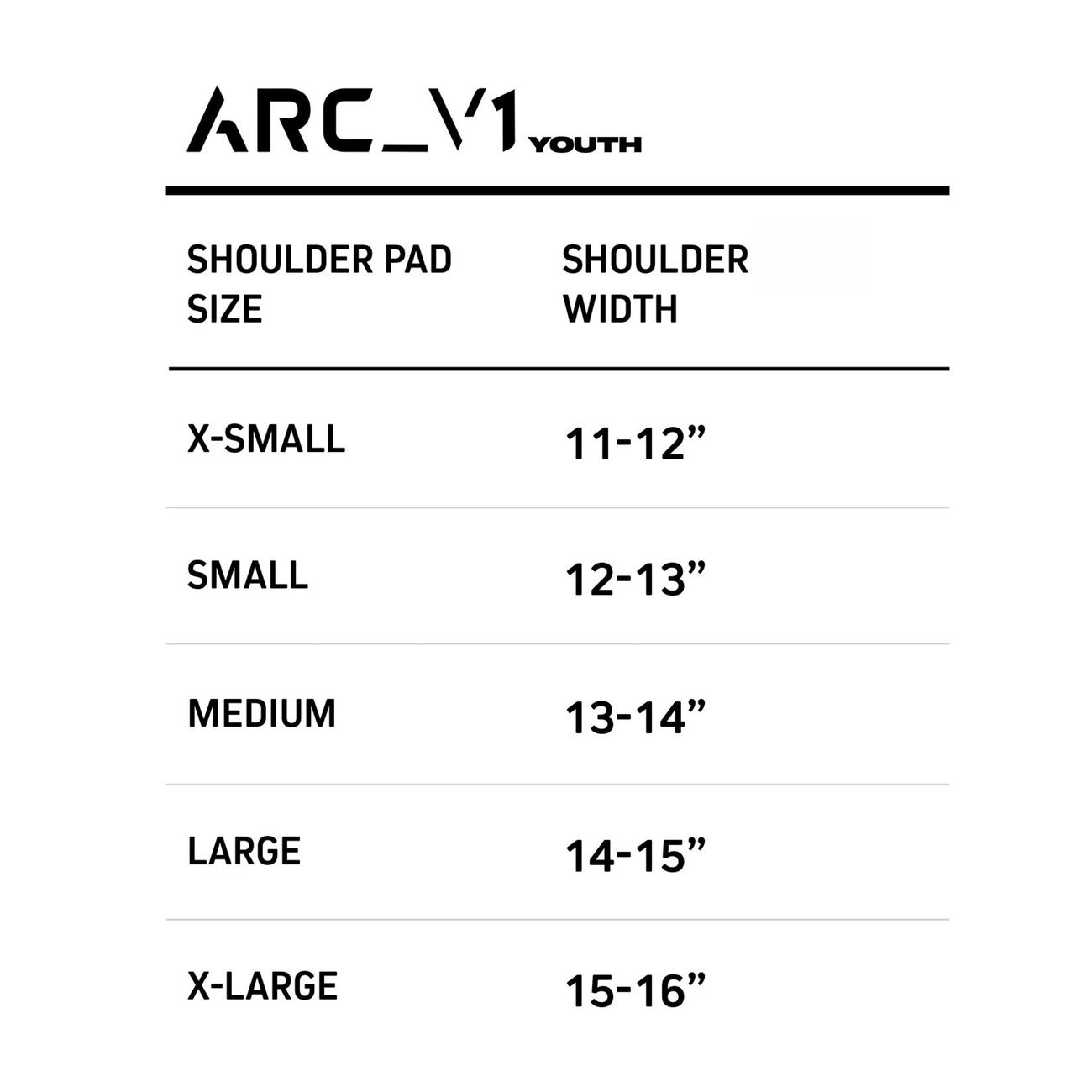 ARC_V1 YOUTH SHOULDER PADS